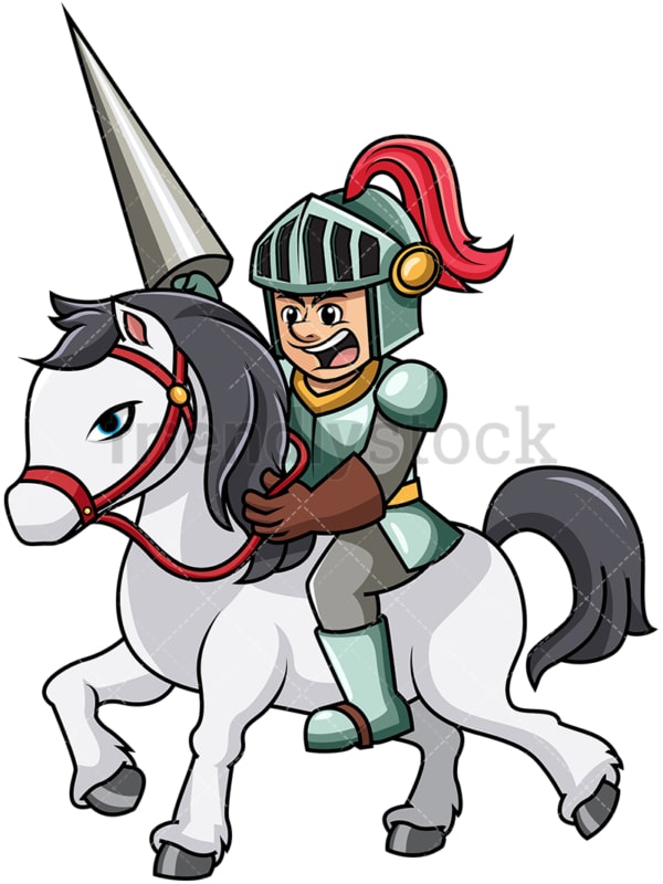 Defeated Humiliated Knight Cartoon Vector Clipart - FriendlyStock