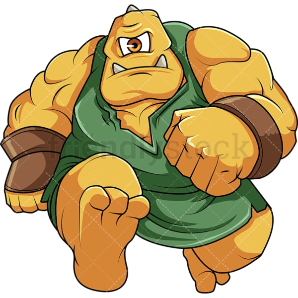Cyclops And Ogres Cartoon Vector Clipart - FriendlyStock