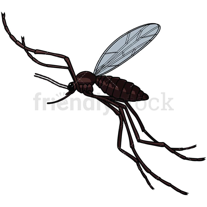 Dead Mosquito Cartoon Vector Clipart - FriendlyStock