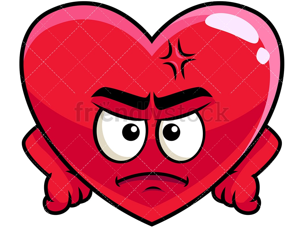 Stunned Heart Emoji Cartoon Vector Clipart - FriendlyStock