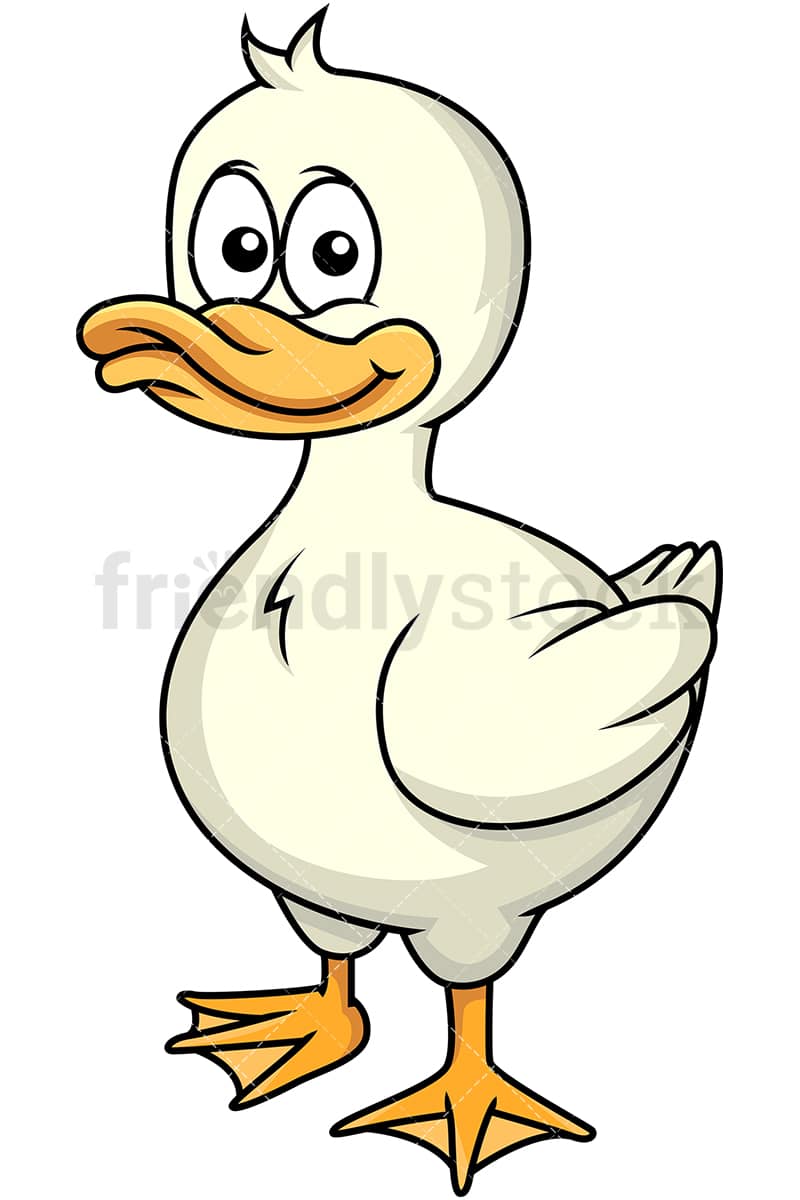 Cute Little Chicken Cartoon Vector Clipart - FriendlyStock