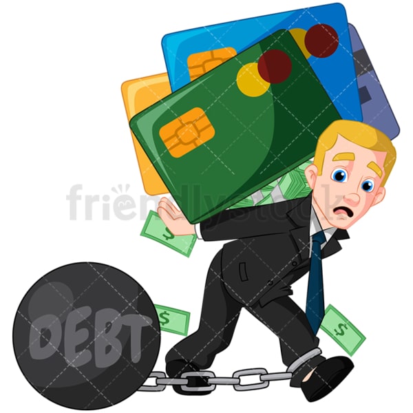 Business Man With No Money Vector Cartoon Clipart - FriendlyStock