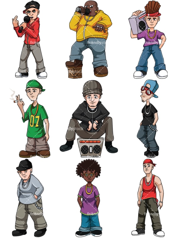 Man From The Hood Cartoon Vector Clipart - FriendlyStock