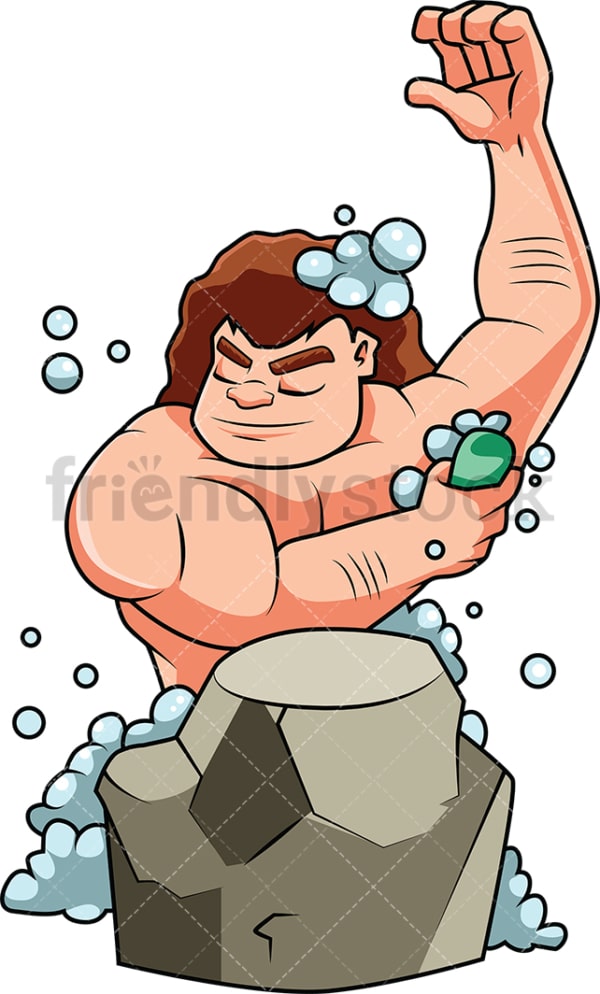 Caveman Dragging Cavewoman Vector Cartoon Clipart - FriendlyStock
