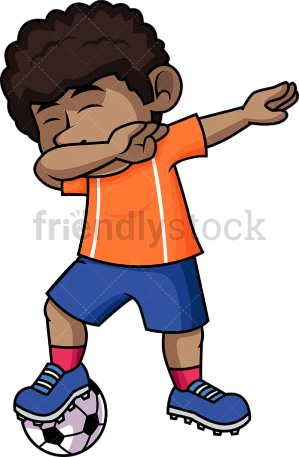 Black Boy Graduate Dabbing Cartoon Vector Clipart - FriendlyStock