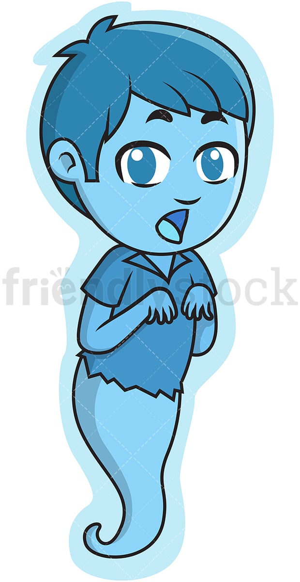 Ghost Family Cartoon Clipart Vector - FriendlyStock