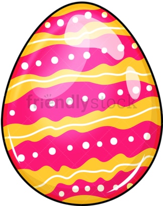 Red Easter Egg Cartoon Vector Clipart - FriendlyStock