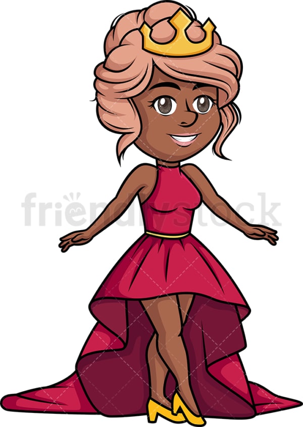 Beautiful Princesses Cartoon Vector Clipart - FriendlyStock