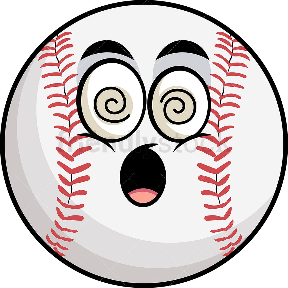 Angry Baseball Emoji Cartoon Vector Clipart - FriendlyStock