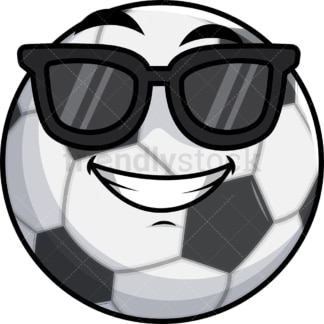 Deflated Soccer Ball Emoji Cartoon Clipart Vector - FriendlyStock