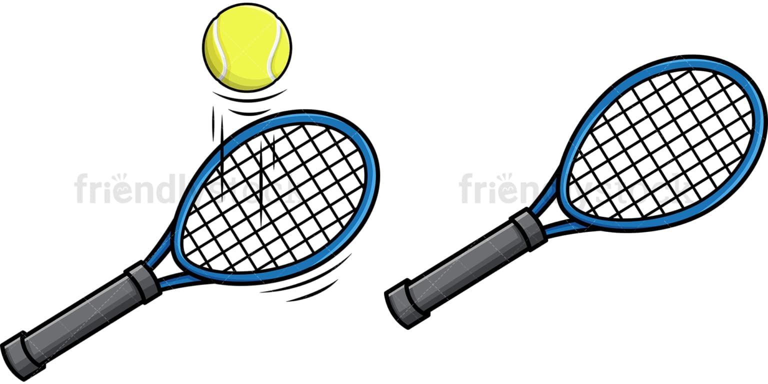 Tennis Racket Cartoon Vector Clipart - FriendlyStock
