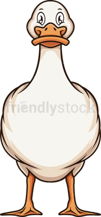 Mad Duck Cartoon Clipart Vector - FriendlyStock