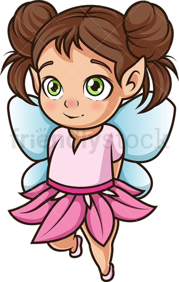 Fat Fairy Cartoon Clipart Vector - FriendlyStock