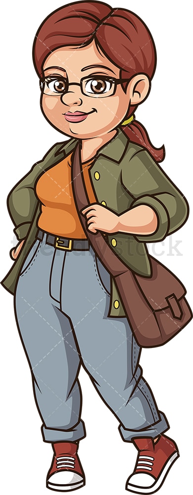 Large Woman We Can Do It Cartoon Clipart Vector - FriendlyStock
