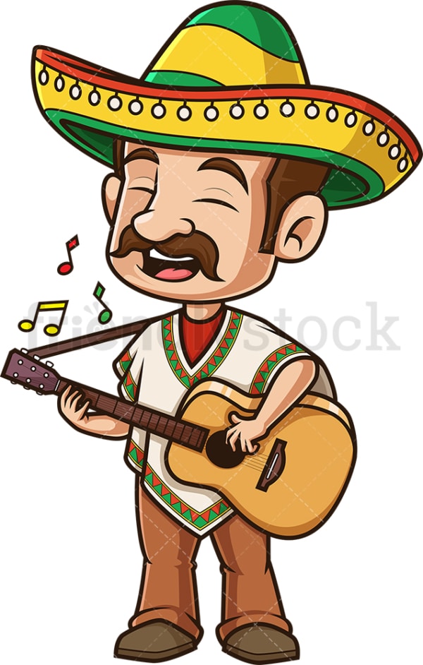 Angry Mexican Man Cartoon Clipart Vector - FriendlyStock