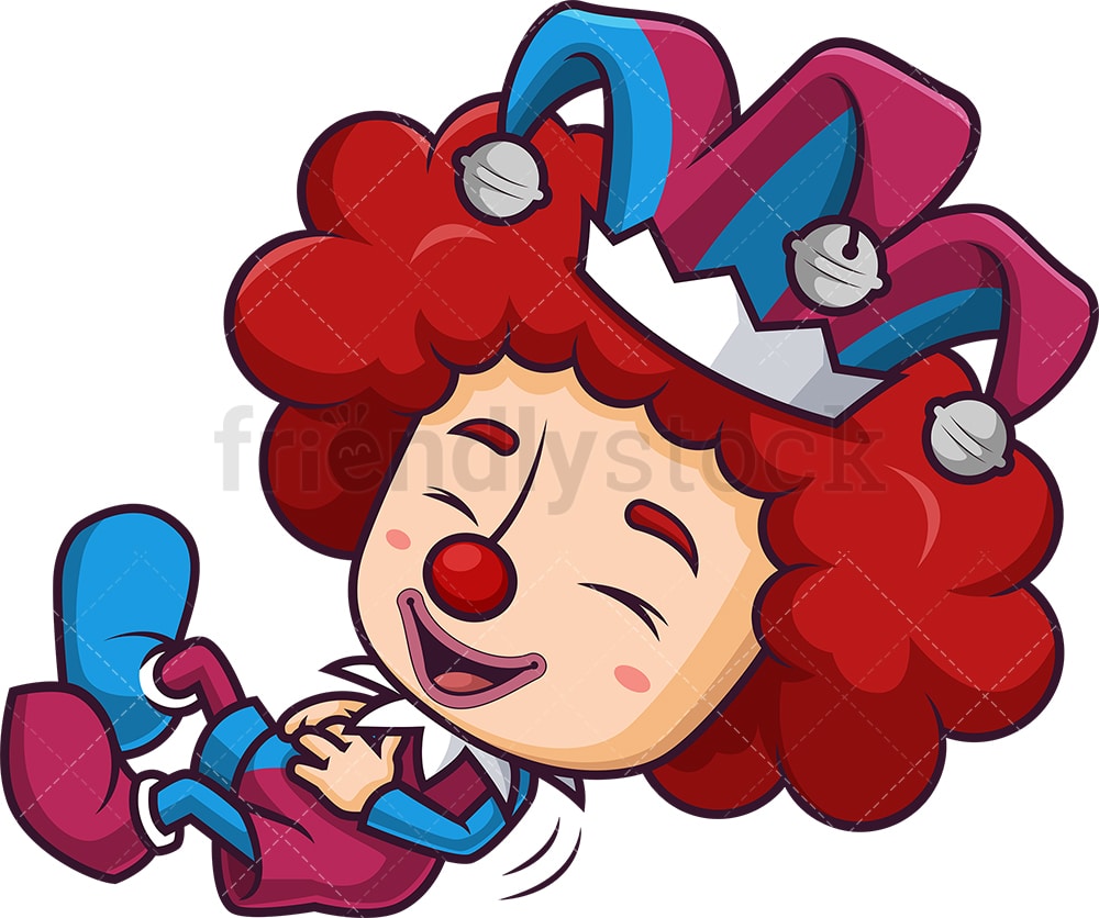 Happy Jester Cartoon Clipart Vector - FriendlyStock