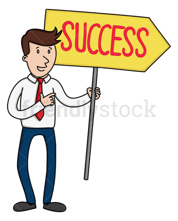 Businessman Pointing To Declining Chart Cartoon Vector Clipart ...