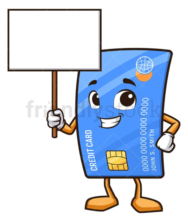 Credit Card Cartoon Character Bundle - FriendlyStock