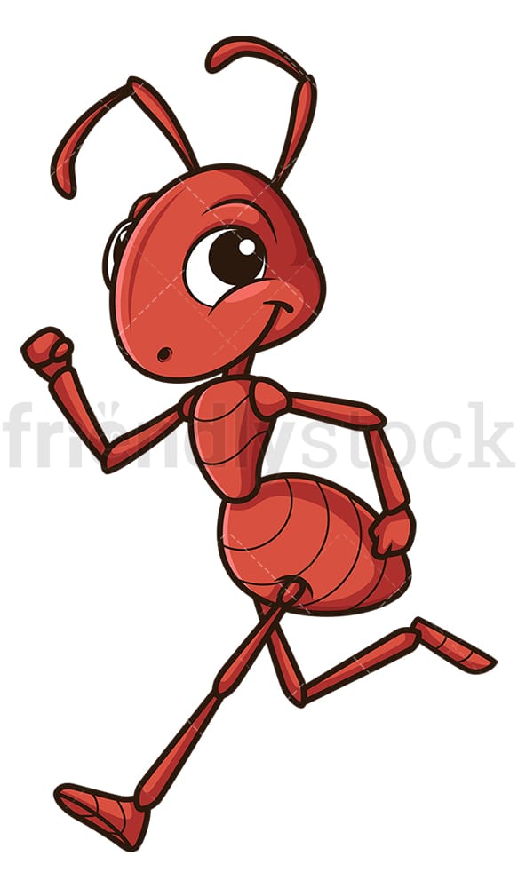 Sad Ant Cartoon Clipart Vector - FriendlyStock