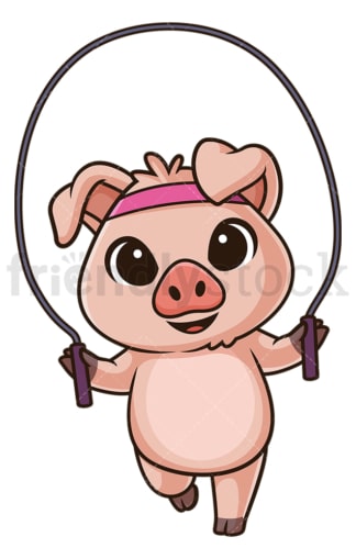 Cartoon Animals Working Out Clipart Vector Collection - FriendlyStock