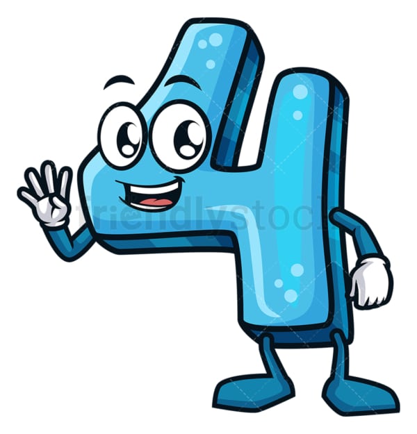 Cute Cartoon Numbers Clipart Vector Collection - FriendlyStock