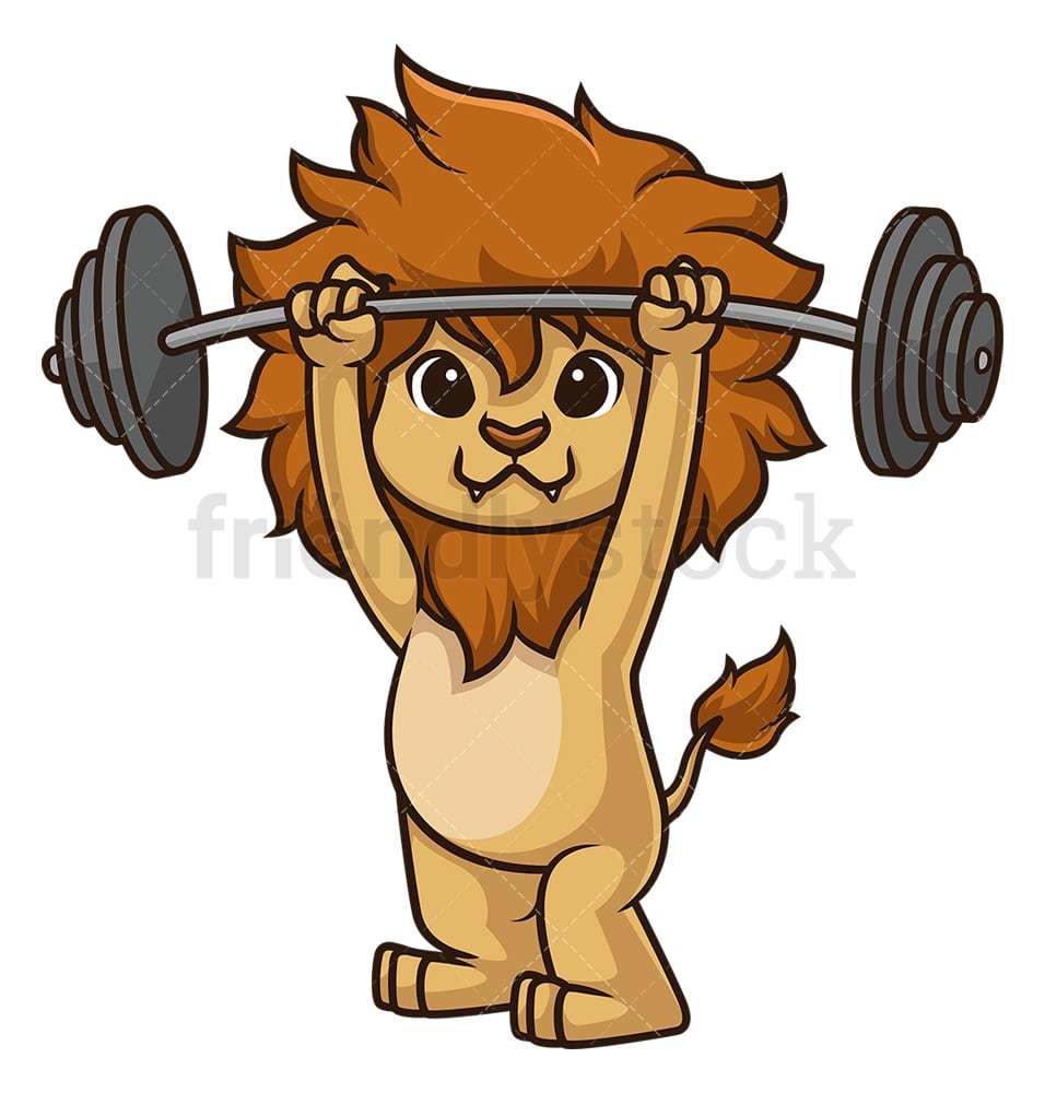 Pig Working Out Cartoon Clipart Vector - FriendlyStock