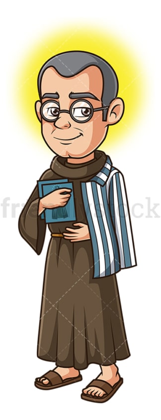 Saint Thomas Aquinas Cartoon Vector Clipart - FriendlyStock