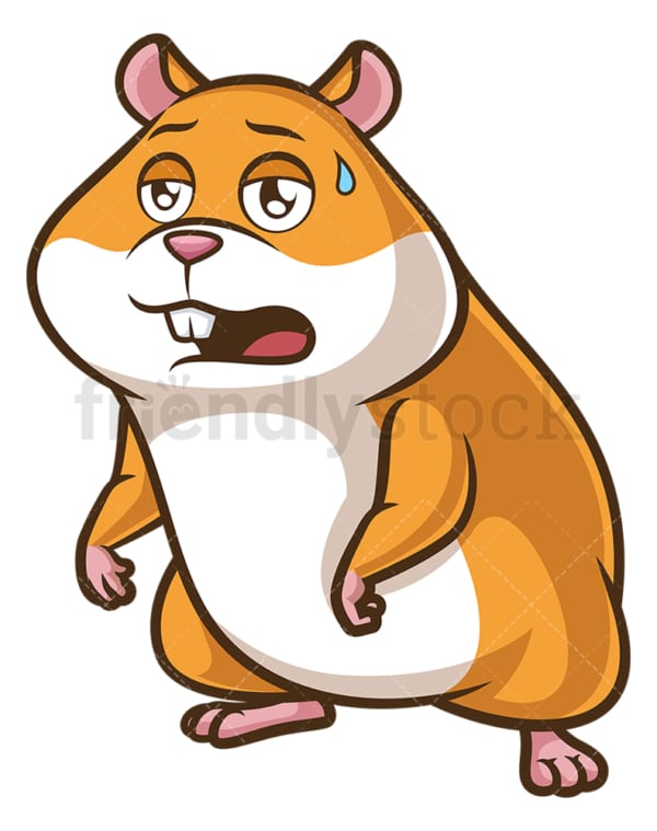 Angry Hamster Cartoon Clipart Vector - FriendlyStock