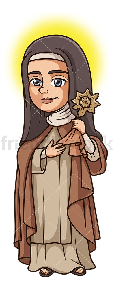Saint Joan Of Arc Cartoon Vector Clipart - FriendlyStock