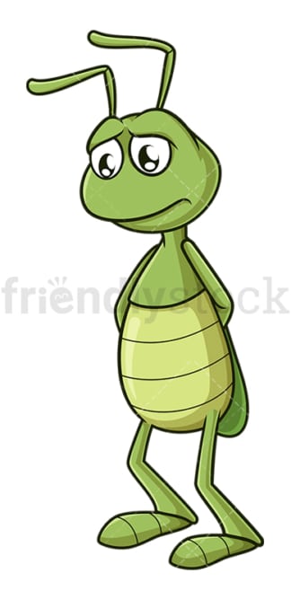Cricket Cartoon Character Vector Collection - FriendlyStock